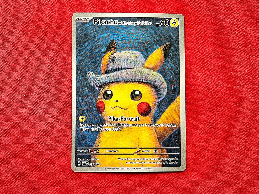 Pikachu with Grey Felt Hat Van Gogh Promo (HQ Fotos) (Gebraucht) in ...