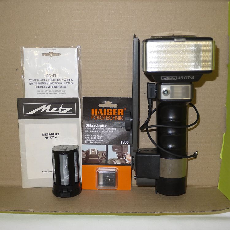 Vintage Metz 45 CT-4 Blitzgerät / flash / AA Batterie. (Gebraucht) in ...