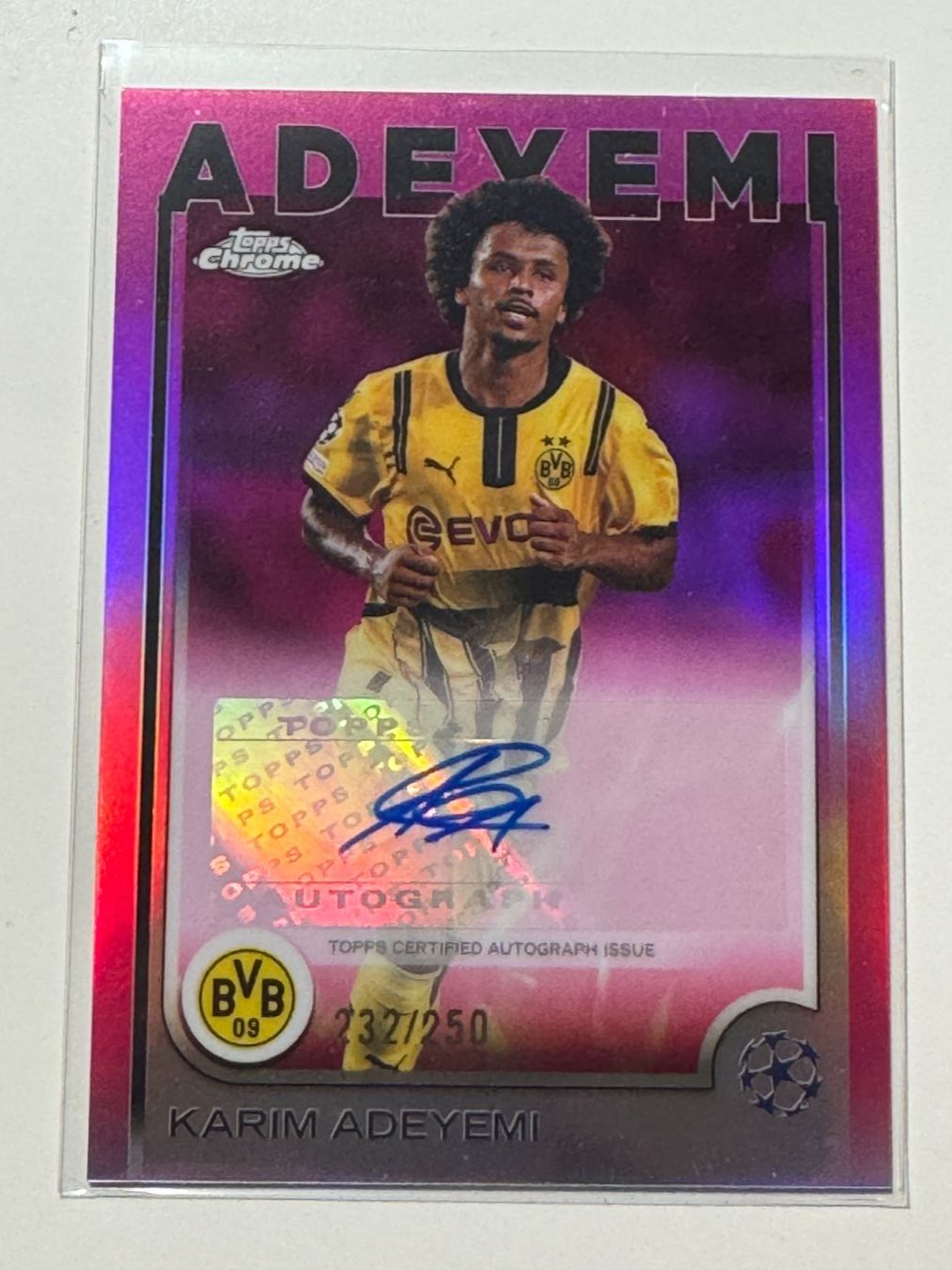 Karim Adeyemi Topps Chrome Borussia Dortmund /250 rare (Gebraucht) in ...