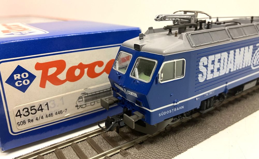 Roco 43541 H0 DC= Re 4/4 SOB 446 446-7 Seedamm Center (Neu (gemäss ...