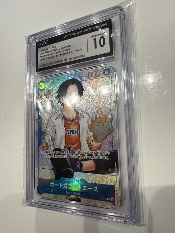 One Piece Karte Portgas D. Ace - CGC 10 Gem Mint! Selten (Neu und ...
