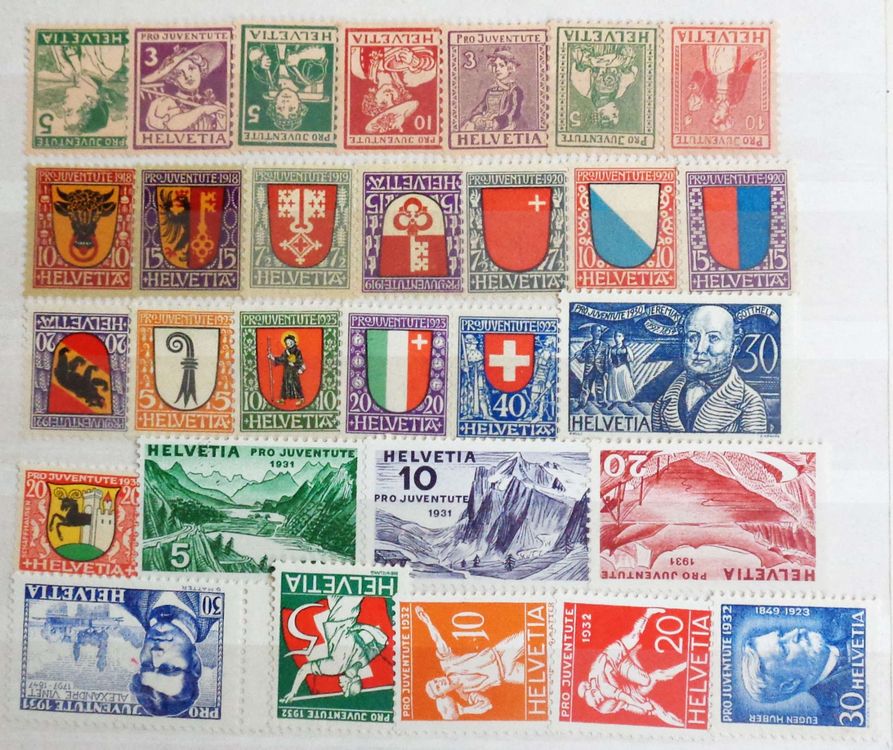 PRO JUVENTUTE: Ungebrauchte Marken */(*) (Neu (gemäss Beschreibung)) in ...