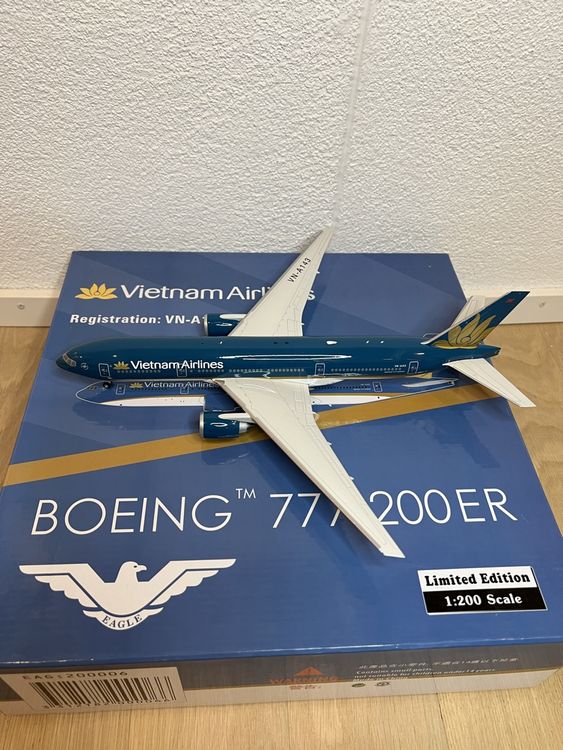 Vietnam Airlines Boeing 777-200ER (VN-A143) 1:200 (Neu (gemäss ...