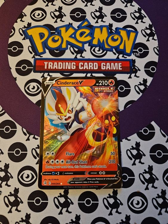 Pokémon CinderaceV 044/264 Fusion Strike En | Kaufen auf Ricardo