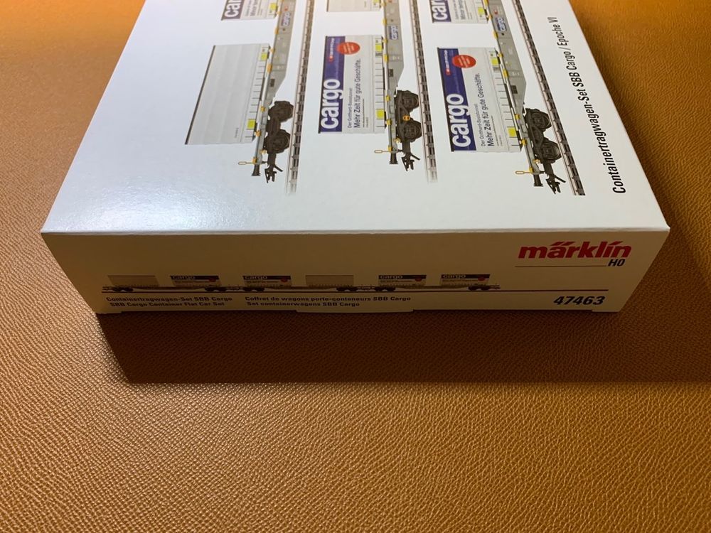 Märklin H0 47463 Containertragwagen-Set SBB Cargo AC Analog | Kaufen ...
