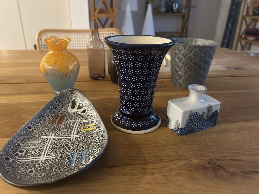 5 Keramik Vasen und Schalen Handarbeit Unikate Deko (Gebraucht) in St. Gallen für CHF 20 – nur ...