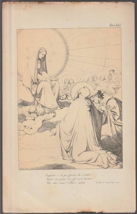 DANTE divine comedy Paradiso chant XXXIII v 23 Virgin Mary (Gebraucht ...
