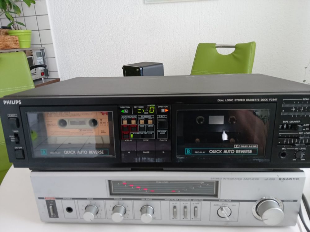 PHILIPS DUAL CASSETTE DECK FC 567 defekt (Gebraucht) in Uetendorf für ...