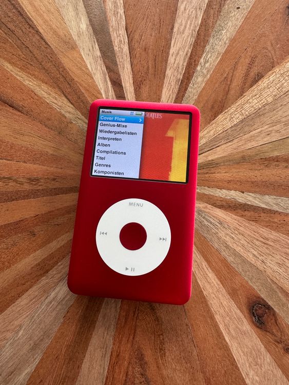 Apple iPod Classic 7 160GB, neuer Akku, Rot mit Zubehör (Gebraucht) in ...