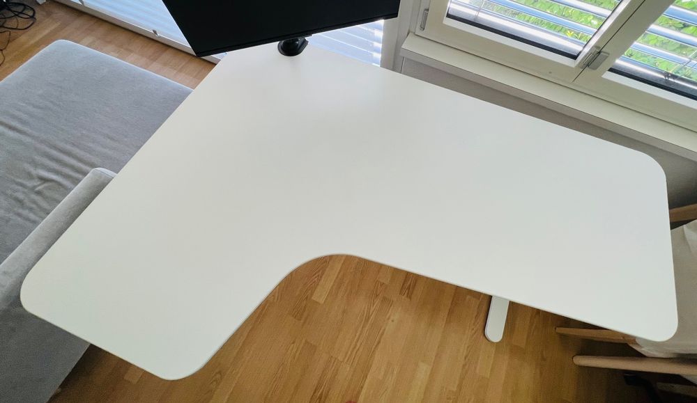 Schone Eckschreibtisch Wei Ikea Bild
