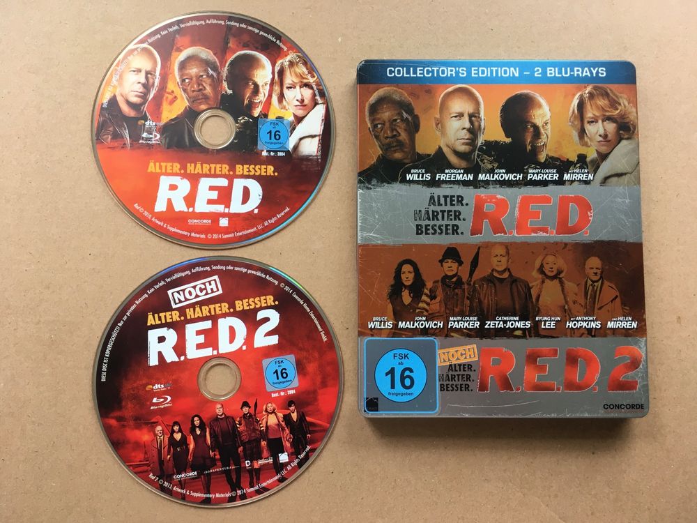 R.E.D. + R.E.D. 2 [Blu-ray] Steelbook (Gebraucht) in St.Gallen für CHF ...