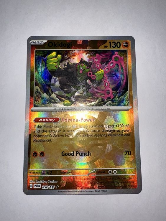 Okidogi Pokeball Holo | Prismatic Evolutions 057/131 | EN (Neu (gemäss Beschreibung)) in ...
