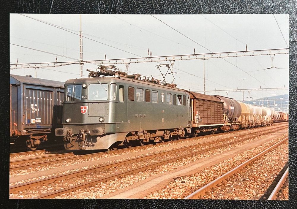Foto SBB Ae 6/6 11515 «Kreuzlingen» im RBL – 26.7.1994 (Neu (gemäss ...