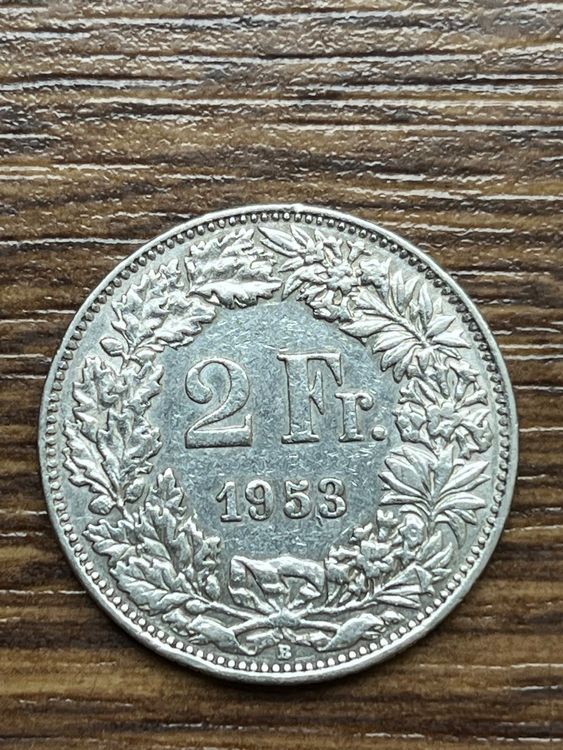 2 Franken 1953 (Gebraucht) in Zürich für CHF 6 – mit Lieferung auf Ricardo kaufen