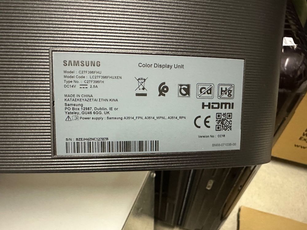 Samsung Monitor C27F396FH (27", Full HD) | Kaufen auf Ricardo