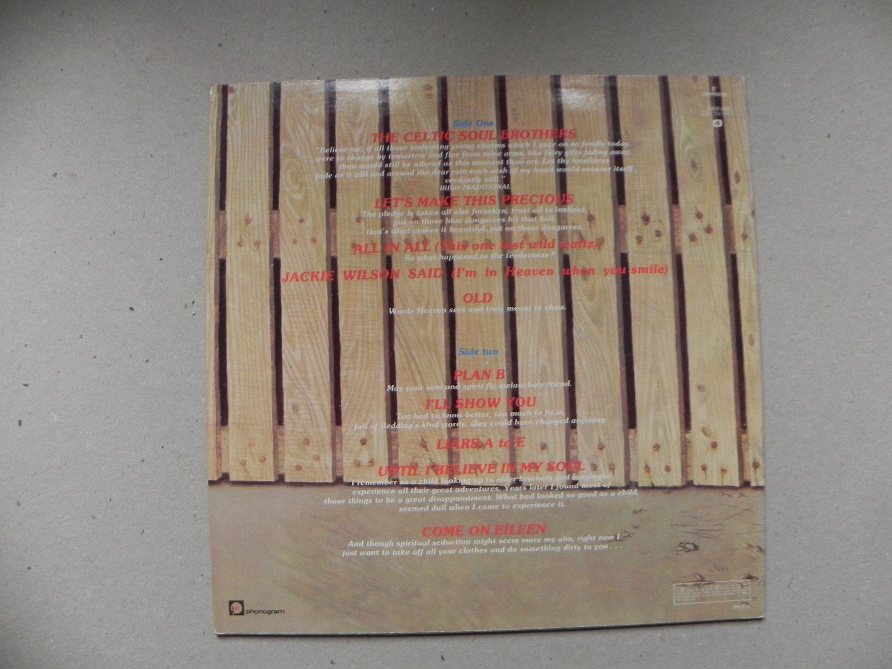 LP Brit. Pop Rock Sänger Kevin Rowland & Dexys Midnight 1982 (Gebraucht ...