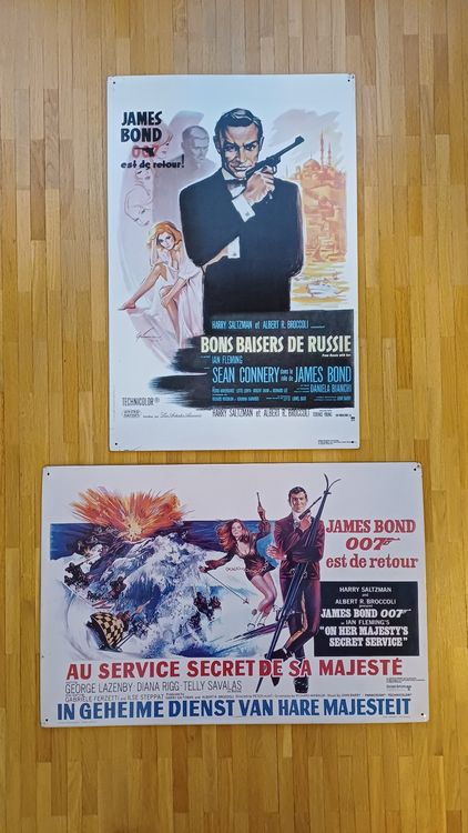 2 affiches d'époque en tôle James Bond (D'occasion) à Le Lignon pour ...