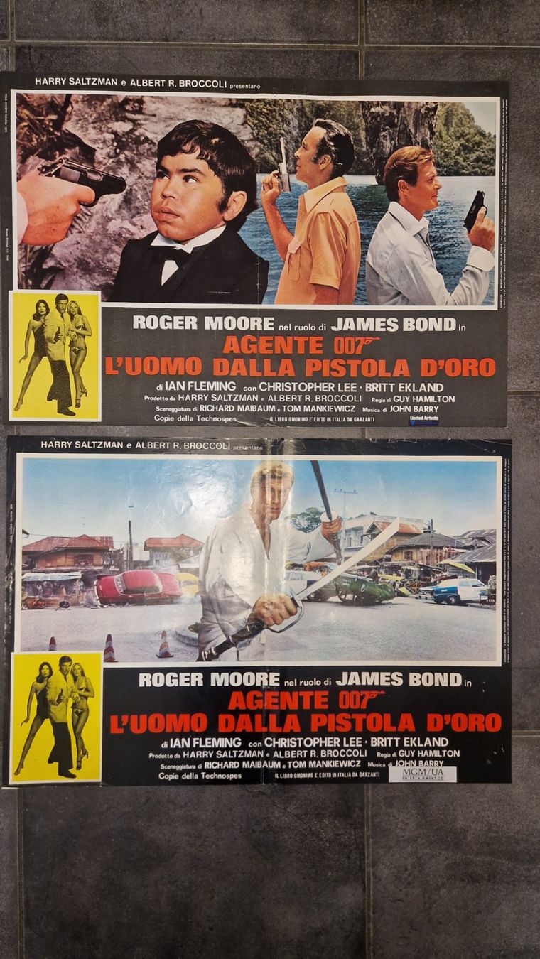 James Bond, Fotobusta, L'Uomo Dalla Pistola D'Oro, 8 Stück (Gebraucht ...