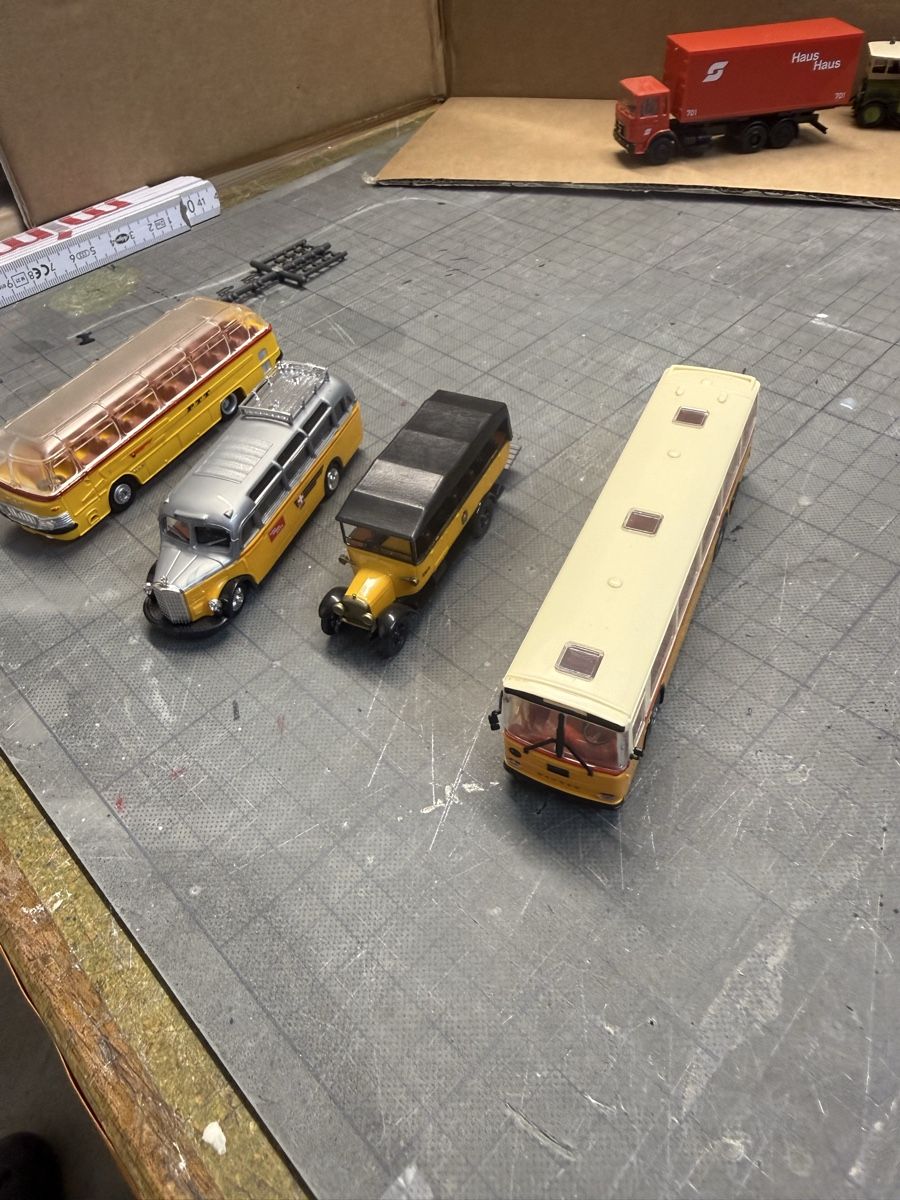 Modell Busse, PTT Bus, Oldtimer Bus, Rarität, Sammler HO (Gebraucht) in ...