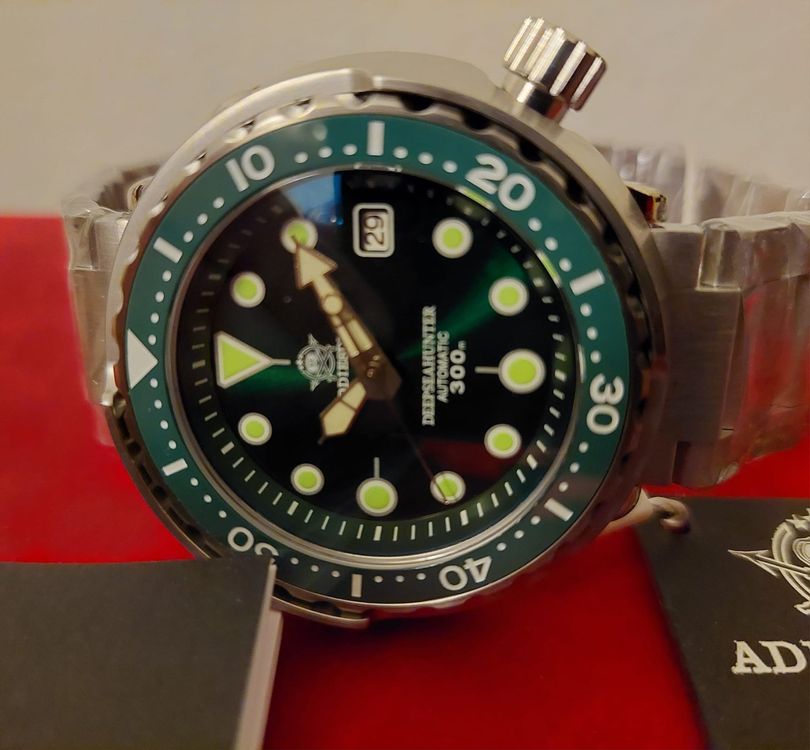 Diver 300m Addiesdive GREEN Automatic NH35 By SEIKO (NEUVE) (Neu und ...