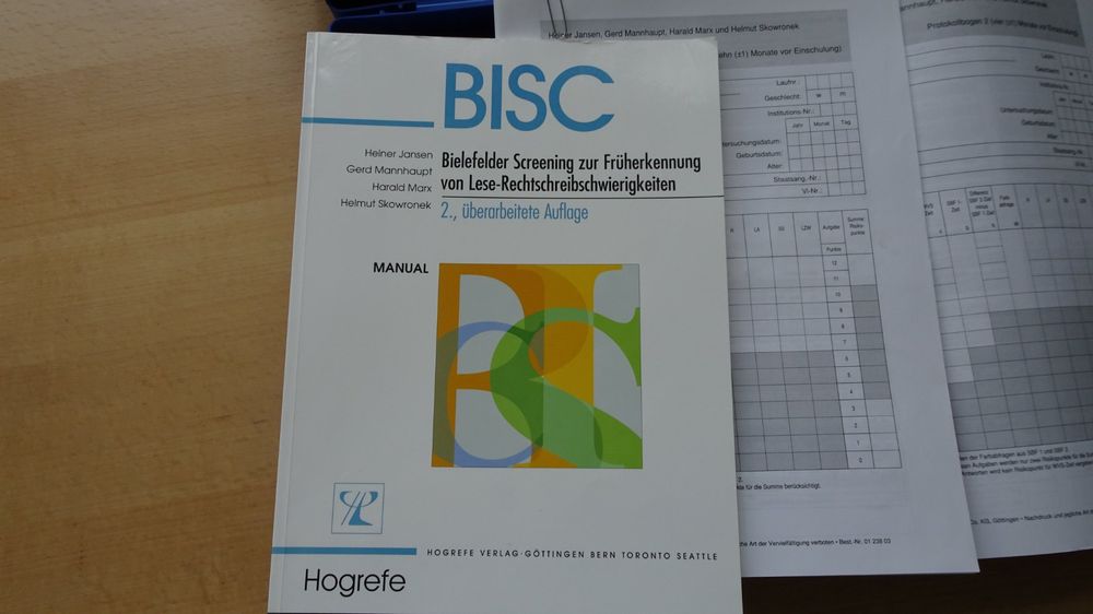BISC Screening zur Früherkennung von Lese-Rechtschreibschwie | Kaufen ...