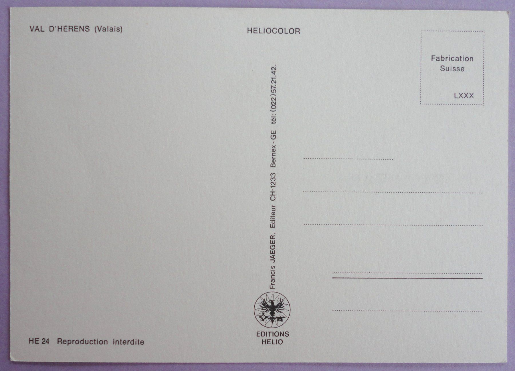 Val d' Hérens (Valais) (D'occasion) à Fétigny pour CHF 1 – avec ...