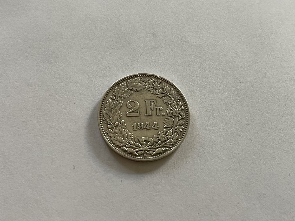 Moneta 2 franchi svizzeri in argento 1944 | Kaufen auf Ricardo