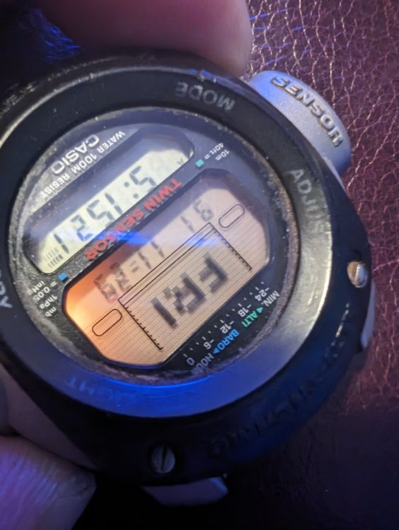 Casio Pro Trek ALT-6300 barometer thermometer altimeter 90er (Gebraucht ...