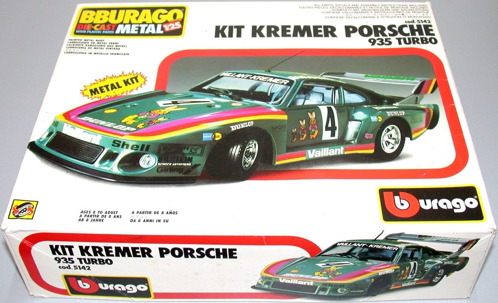 Porsche 935 Turbo «Kremer», BBURAGO METAL KIT 1:24 (Neu und ...