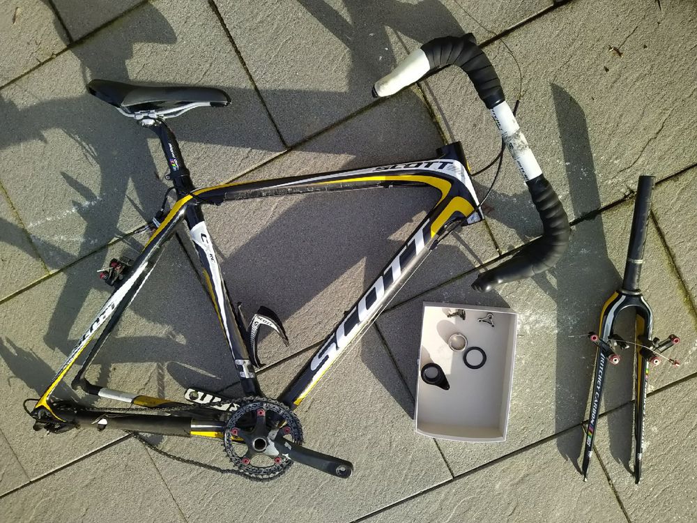 Scott Addict RC CX - Rahmen inkl. Gabel, Lenker und Bremsen (Gebraucht ...