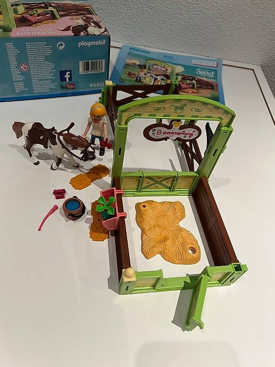 Playmobil 9480 Pferdebox Abigail & Boomerang mit OVP (Gebraucht) in ...