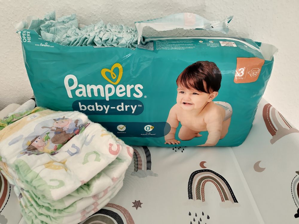 Grosse 3: 37 Pampers Baby-Dry + 7 Windeln My Baby Coop (Neu (gemäss ...