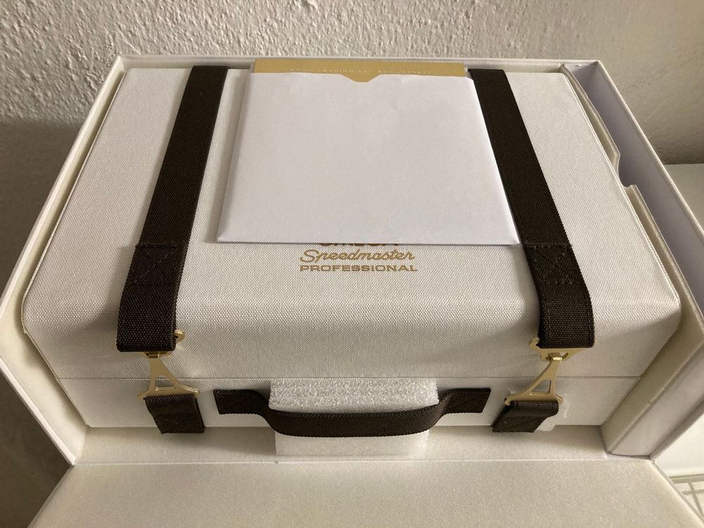 Omega Speedmaster Watch Box Moon Landing + Omega Bag (Neu und ...