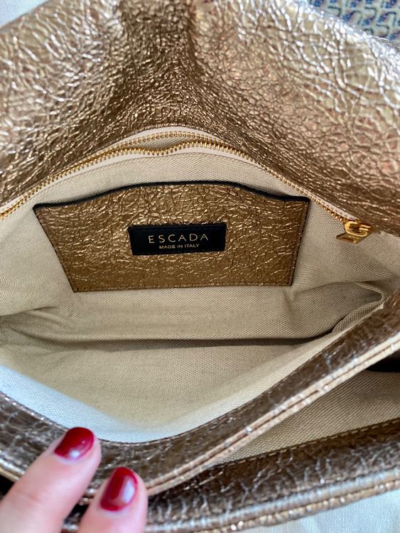 Escada Handtasche, Heart bag, gold, Leder | Kaufen auf Ricardo