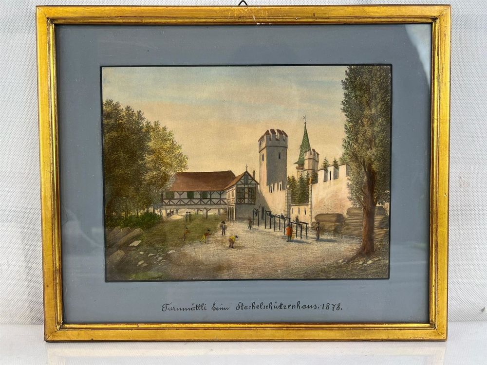 Antike Bild echtgoldrahmen (Gebraucht) in Neuhausen am Rheinfall für ...