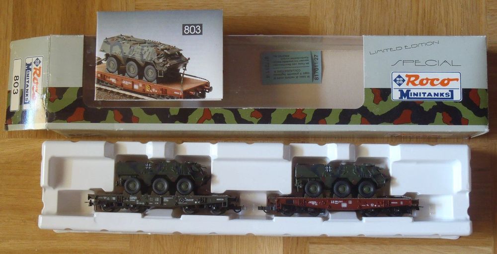 Roco Minitanks 803 2er Set Schwerlastwagen DB m. Fuchs Pzwg | Kaufen auf Ricardo