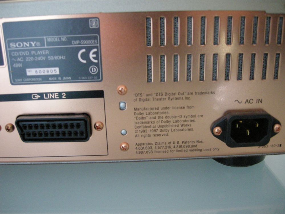 Sony CD - DVD Player S 9000 ES (Gebraucht) in Dietikon für CHF 340 ...