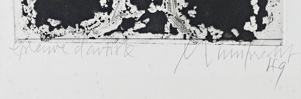 Original Radierung von Rudolf Mumprecht (1918-2019) | Kaufen auf Ricardo