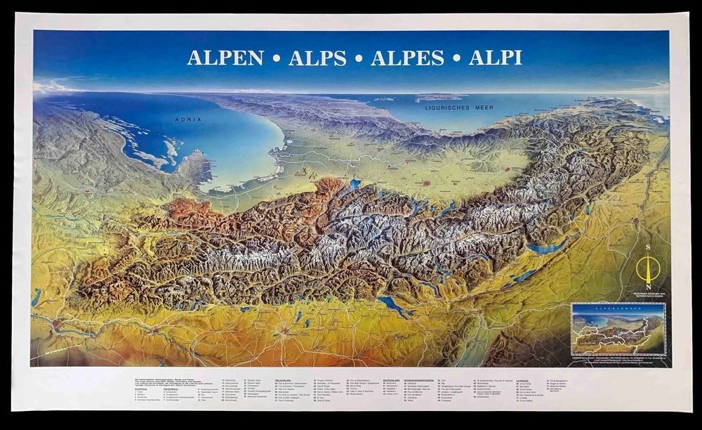 Alpen - Alps - Alpes- Alpi Poster Affich | Kaufen auf Ricardo