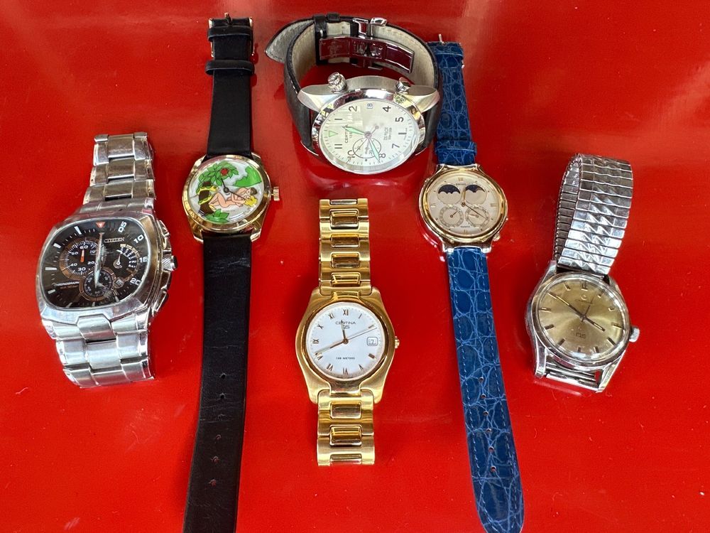Lot 6 Uhren/3 x Certina /1xCitzen / 1x Seiko /1x Adam-Eva/CH | Kaufen ...