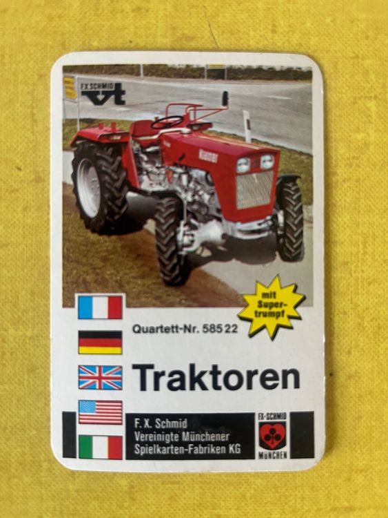 Traktoren Quartett Spiel | Kaufen auf Ricardo