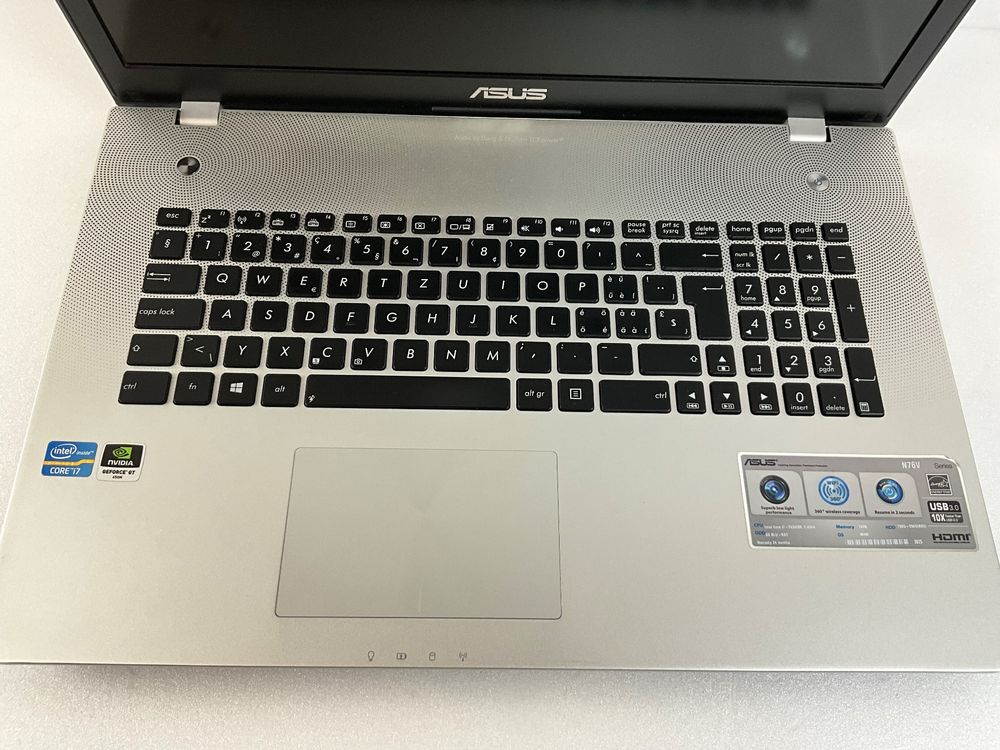 Asus N76V Serie Laptop Intel i7 2.4Ghz Laptop SSD ausgebaut (Gebraucht ...