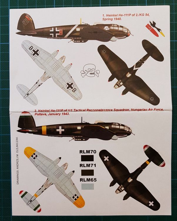 DECALSATZ Montex Heinkel HE-111 P 1:32 | Kaufen auf Ricardo