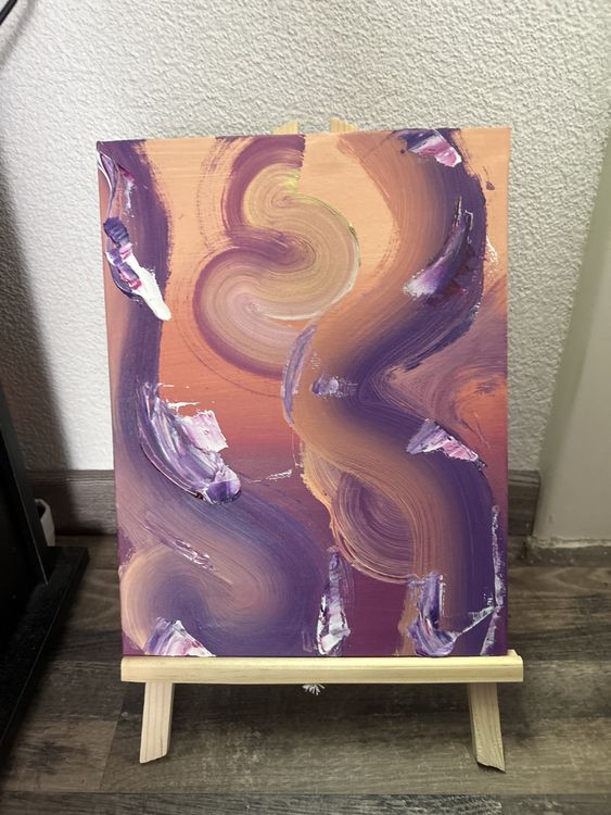 3D Gemälde Abstrakt mit Staffelei Einzelstück | Kaufen auf Ricardo