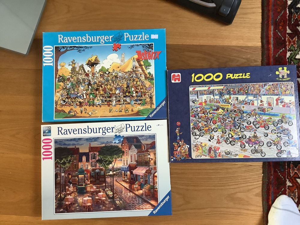 Puzzle 1000 drei mal | Kaufen auf Ricardo