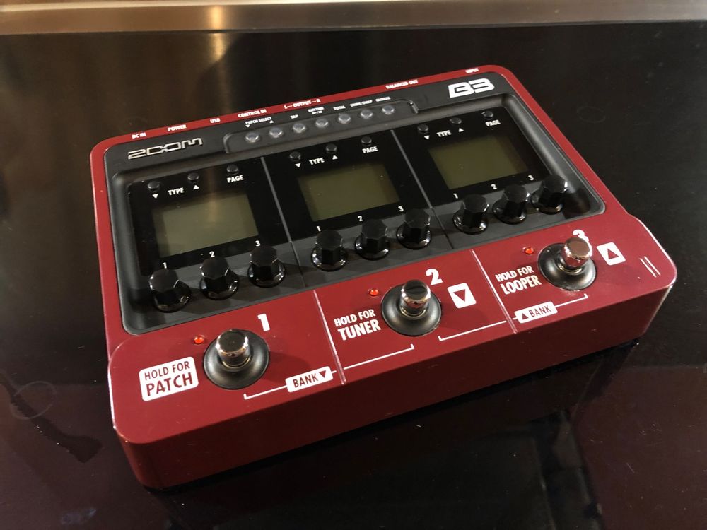 Zoom B3 Bass Effects & Amp Simulator / Multieffektgerät (Gebraucht) in ...