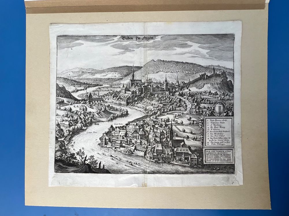 original Merian Stich von Baden 1. Hälfte 17.Jh. | Kaufen auf Ricardo