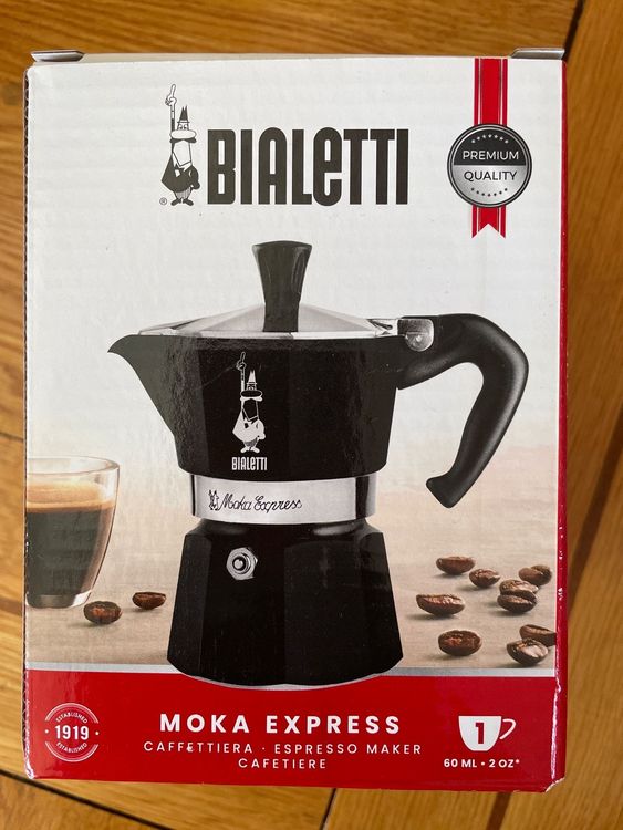 Kaffeekocher Mokka Express Bialetti (Neu und originalverpackt) in ...