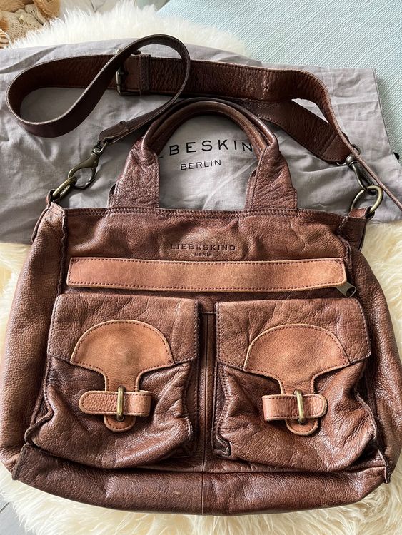 Liebeskind Berlin Leder Handtasche dunkelbraun (Gebraucht) in ...