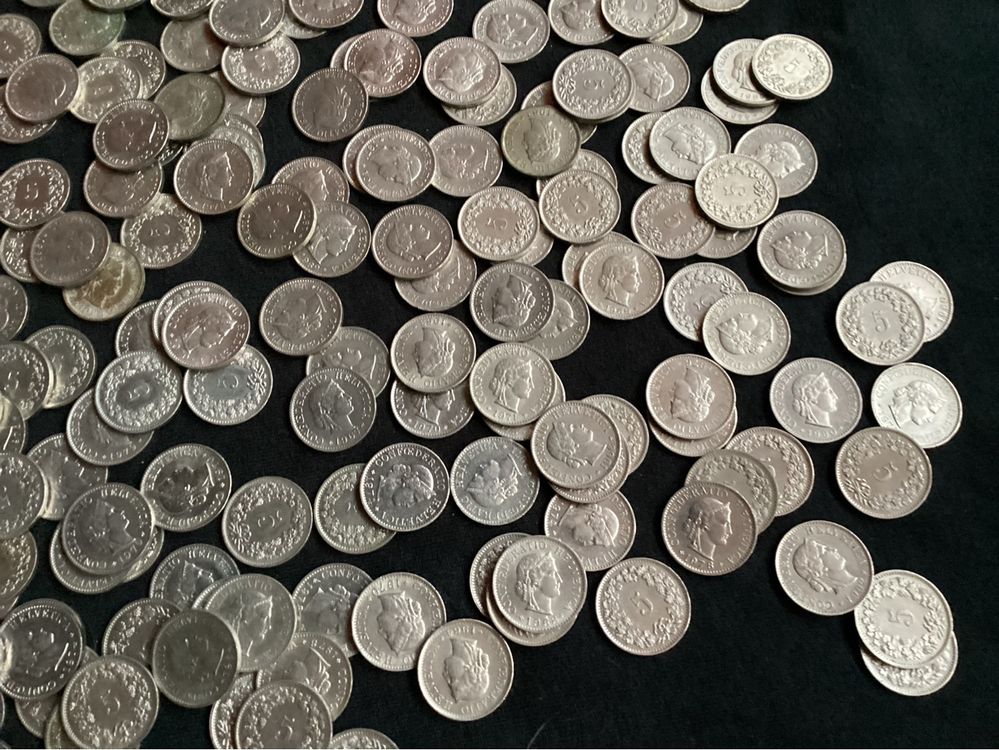 Über 220 Stück alte 5 Rappen ab Fr. 9.- (Gebraucht) in Reutigen für CHF ...